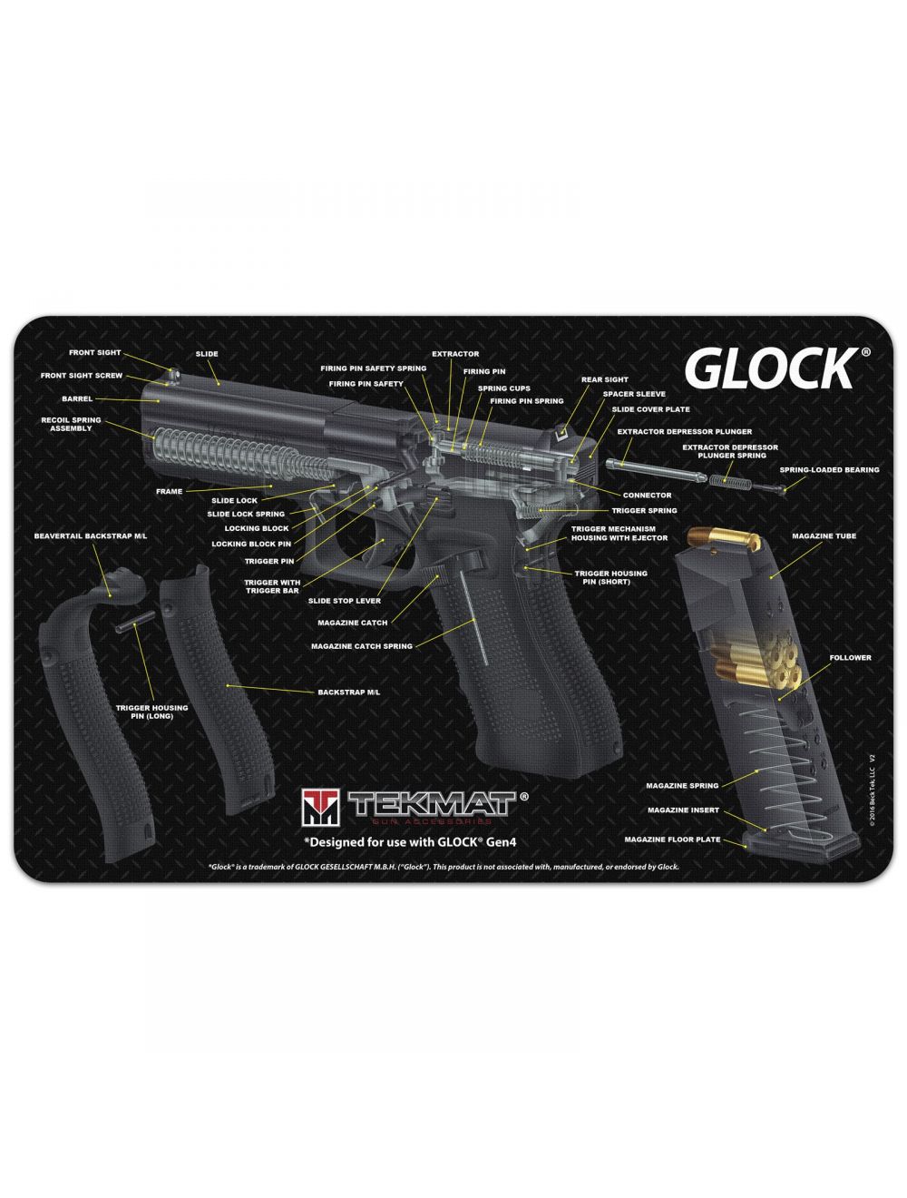 Tekmat 3D Cutaway Mat Glock